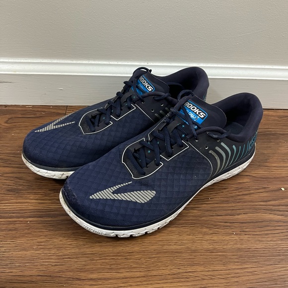 Brooks | Shoes | Brooks Navy Blue Pureflow 6 Lace Up Running Sneakers ...